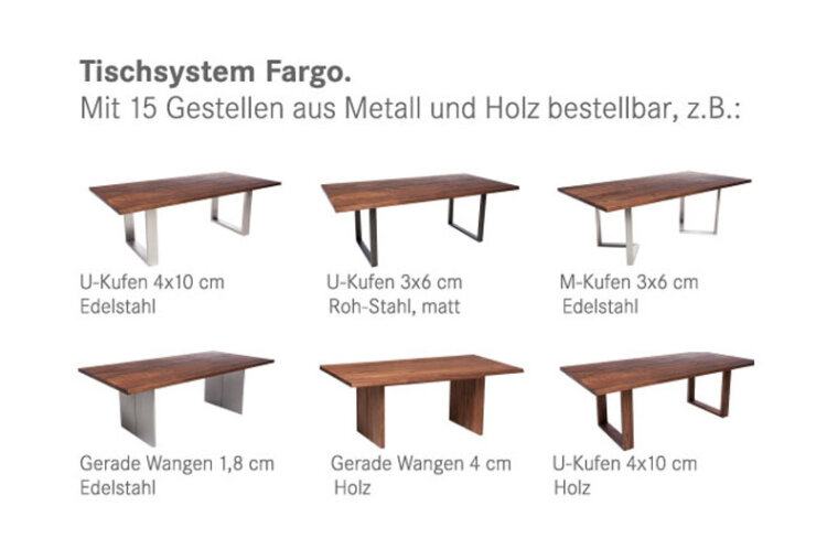 Fargo dining table system - LEBENSART furniture store Berlin-Steglitz ...